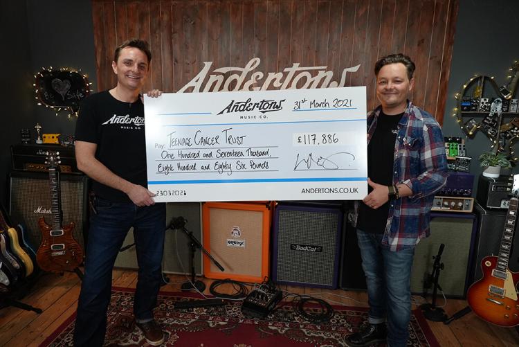 Andertons Guitar raffle raises over £117,000 for Teenage Cancer Trust ... Andertons Guitar raffle raises over £117,000 for Teenage Cancer Trust ...